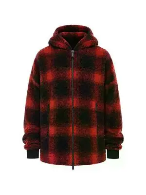 Dsquared2 Checked Hooded Jacket - Red