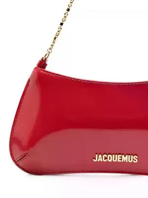 Jacquemus Small Bisou Baguette Bag With Patent Finish