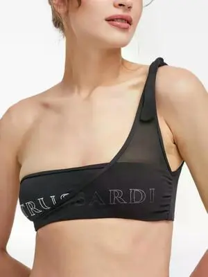 TRUSSARDI One-shoulder Bikini Top - Black