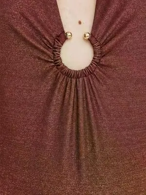 Guess Ring-detail Halterneck Swimsuit