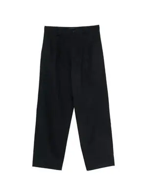 A.p.c. Pleated Straight-leg Trousers - Black