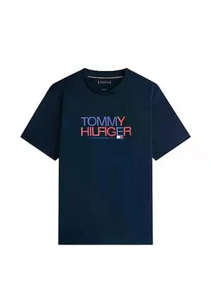 Tommy Hilfiger Logo-print T-shirt - Blue
