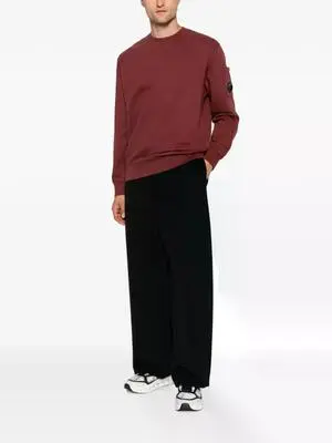 C.P. COMPANY Lens Detail Crewneck Sweatshirt - Red