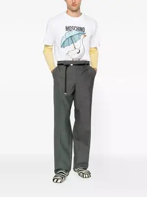 Moschino Belted Wide-leg Trousers