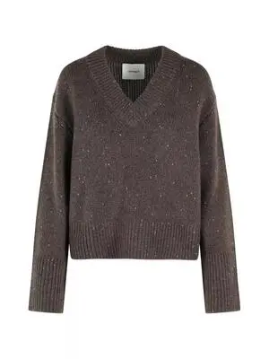 LISA YANG Ribbed V-neck Sweater