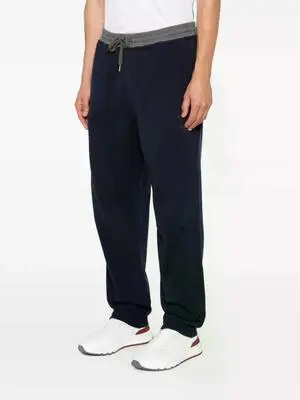 Brunello Cucinelli Logo-embroidered Drawstring Track Pants