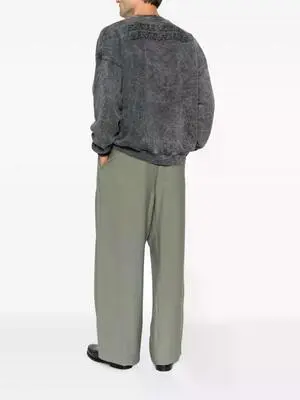 Patrizia Pepe Washed Effect Appliqué Sweater