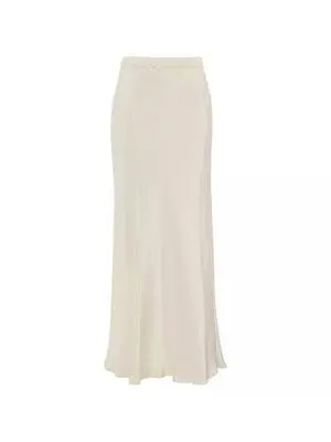 Max Mara Elasticated Silk Maxi Skirt