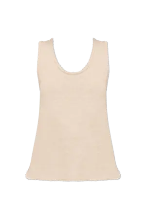 American Vintage Top With Raw Finish - Pink