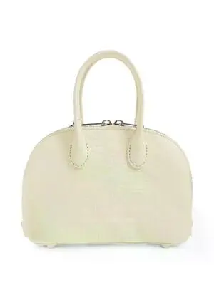 SELF-PORTRAIT Lizard-effect Bowling Mini Bag