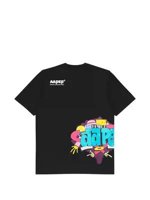 AAPE BY *A BATHING APE X Eric Inkala Moonface-print T-shirt