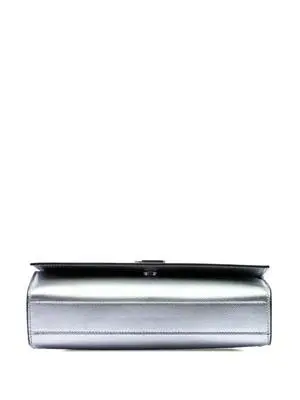Saint Laurent 2018 Medium Metallic Grain De Poudre Monogram Kate Crossbody Bag