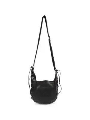 ANN DEMEULEMEESTER Henna Lace-up Shoulder Bag - Black
