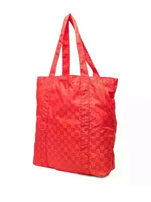 Gucci Gg Nylon Teddy Bear Folding Tote Bag