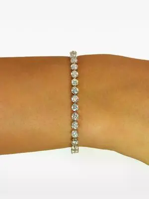 JEWELS AFICIONADO Luce Diamond Tennis Bracelet - Silver
