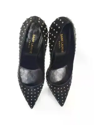 Saint Laurent Studded Pointed-toe Pumps