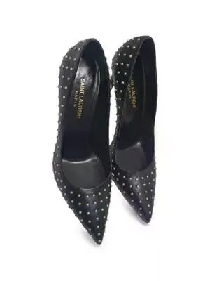 Saint Laurent Studded Pointed-toe Pumps