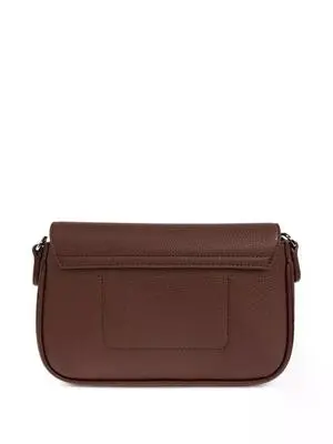 Emporio Armani Logo Print Shoulder Bag - Brown
