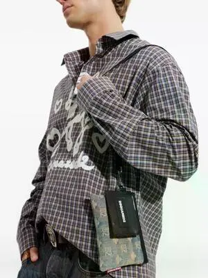 Dsquared2 Monogram Denim Pouch Bag