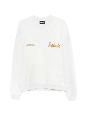 Dsquared2 Embroidered Logo Crew Neck Sweater