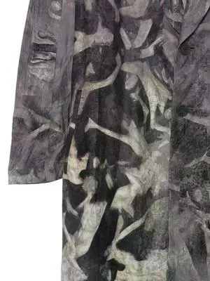 Yohji Yamamoto Graphic-print Coat