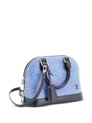 LOUIS VUITTON Alma Handbag Epi Leather Bb Satchel - Blue