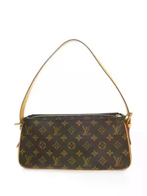 LOUIS VUITTON 1990-2000s Monogram Viva Cite Shoulder Bag - Brown
