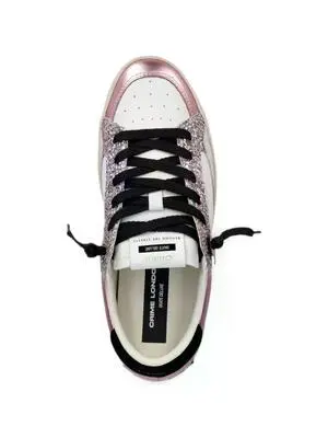 CRIME LONDON Sk8 Deluxe Glitter-embellished Sneakers