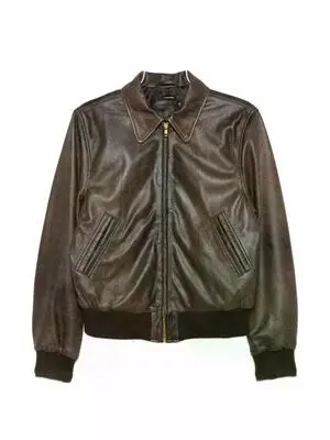 R13 Boyfriend Distressed Leather Jacket