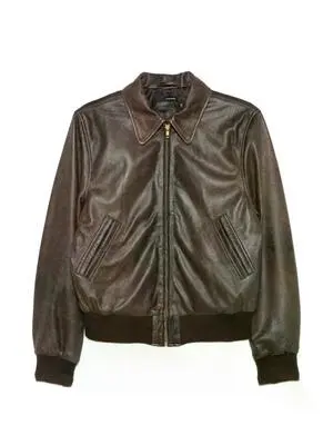 R13 R13 Boyfriend Distressed Leather Jacket