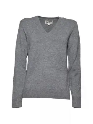 MC2 SAINT BARTH V-neck Knitted Sweater - Grey