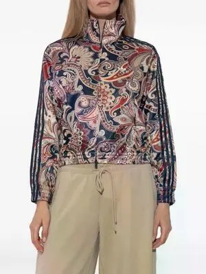 Adidas Paisley Print Stand Collar Track Jacket