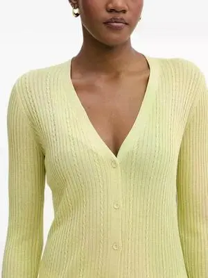 Liu Jo Cable-knit Ribbed Cardigan