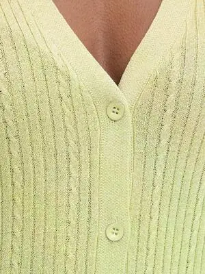 Liu Jo Cable-knit Ribbed Cardigan