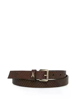 Patrizia Pepe Snake-effect Fly Belt - Brown
