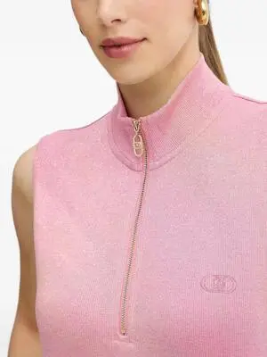 Liu Jo Quarter-zip Sleeveless Top