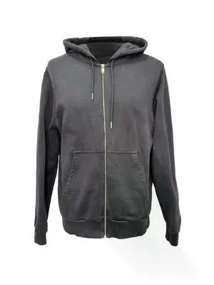 Sandro Logo Embroidered Zipped Hoodie