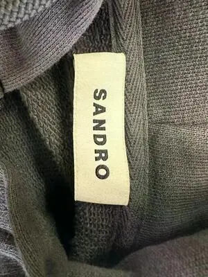Sandro Logo Embroidered Zipped Hoodie