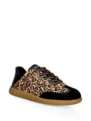 Liu Jo Leopard-print Lace-up Sneakers - Brown