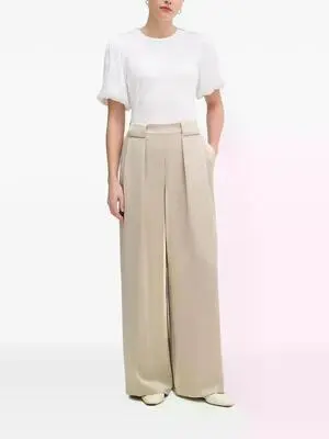 Dkny Pleated Wide-leg Palazzo Pants