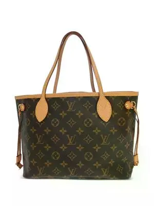 LOUIS VUITTON Neverfull Monogram Tote Bag - Brown
