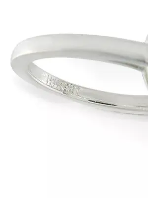BVLGARI 18k White Gold Pear-cut Diamond Ring