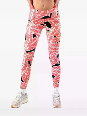 Alo Yoga Leaf-print Leggings - Pink