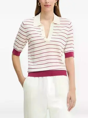 Liu Jo Striped-knit Top - Neutrals