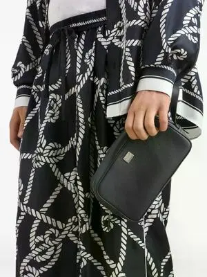 Dolce & Gabbana Toiletry Bag In Calfskin Leather