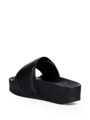 Liu Jo Woven-effect Platform Slides