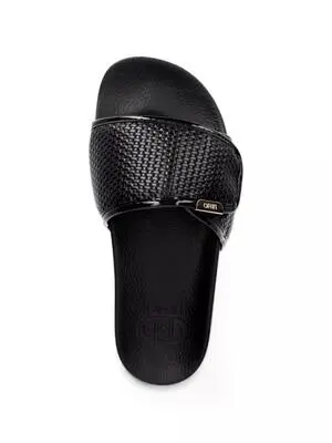 Liu Jo Woven-effect Platform Slides
