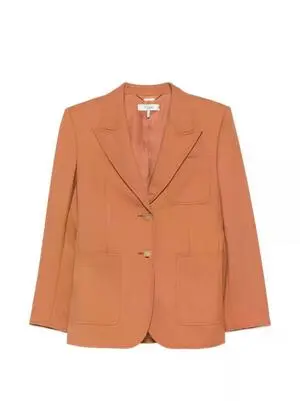 Chloé Peak Lapel Single-breasted Blazer - Orange