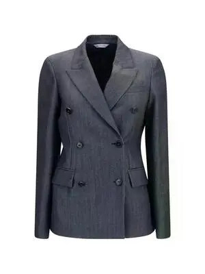 Balenciaga Double-breasted Wool Tailored Jacket With Peak Lapels