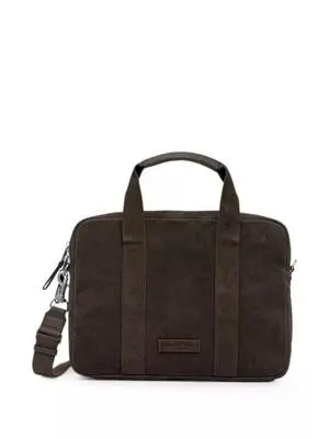Marc O'polo Suede Logo-patch Briefcase - Brown